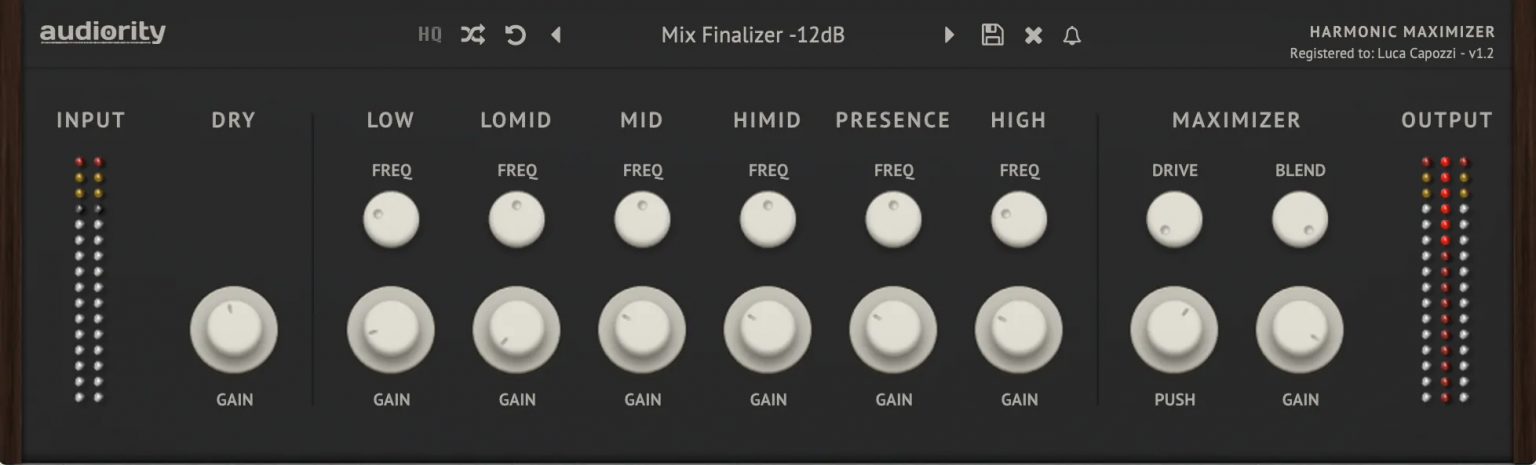 [多波段激励器-响度提升]Audiority Harmonic Maximizer v1.2.0 [WiN, MacOS]（14MB ...