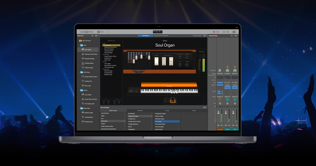 [舞台/现场演出工具]Apple MainStage 3 v3.6.2 [MacOS]（1GB） - MidiVst | 音源网