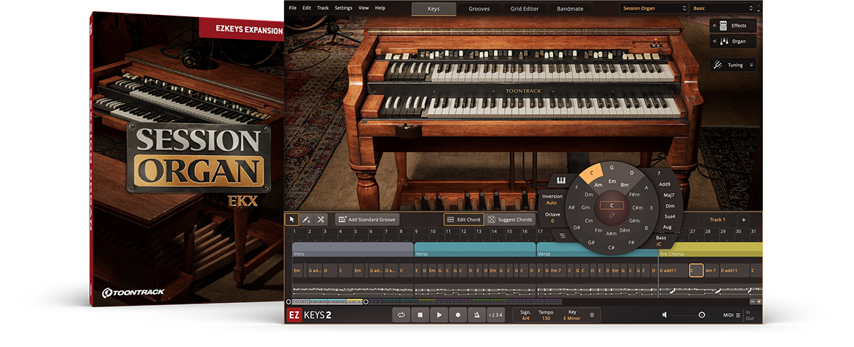 [EZ Keys 2风琴扩展] Toontrack Session Organ EKX v1.0.0 [EKX]（48MB ...
