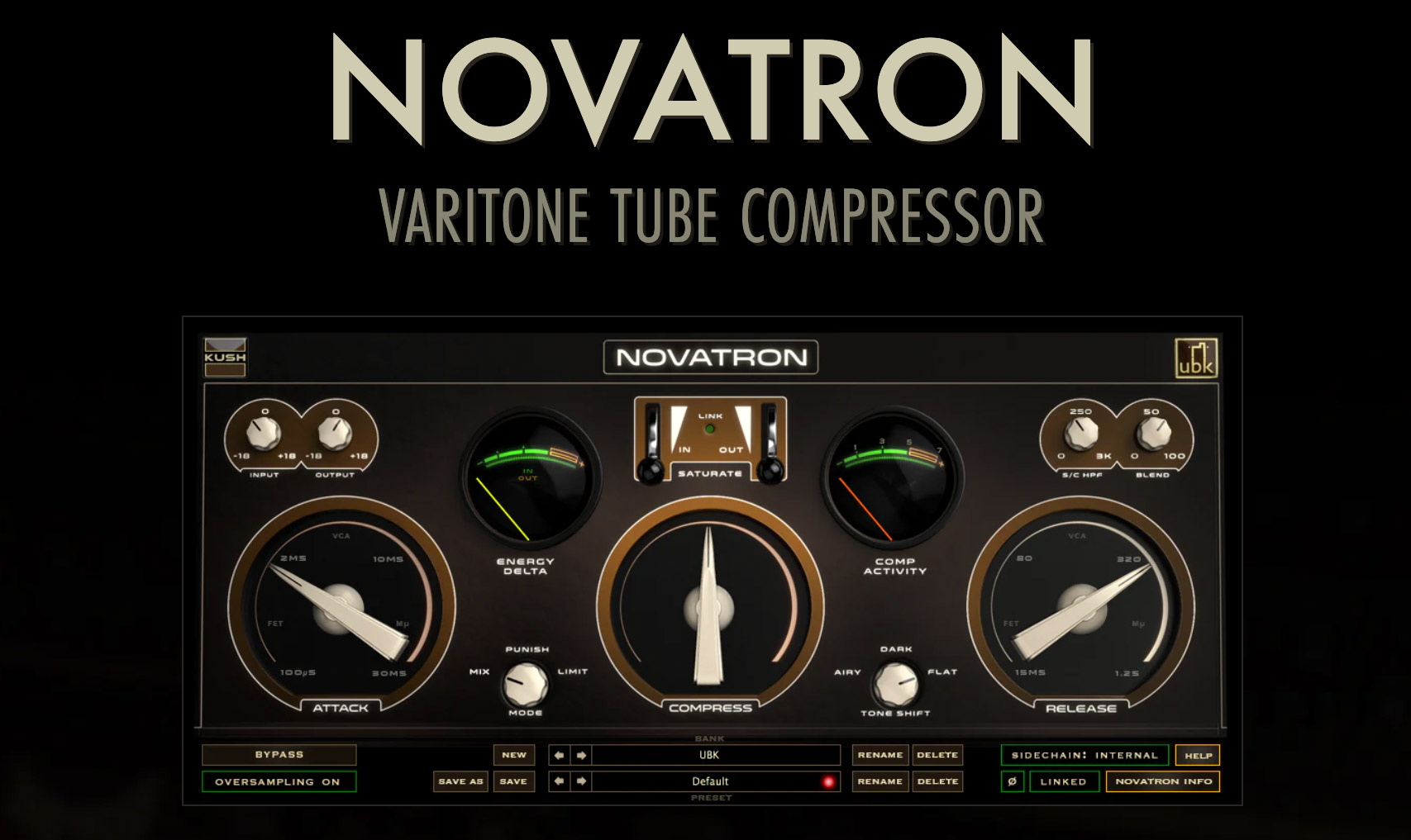 [电子管压缩插件] Kush Audio Novatron v1.2.3 [MacOS]（56MB） - MidiVst | 音源网